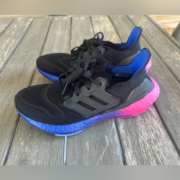adidas | Shoes | Ultraboost 22 Black Lucid Blue Gradient | Poshmark